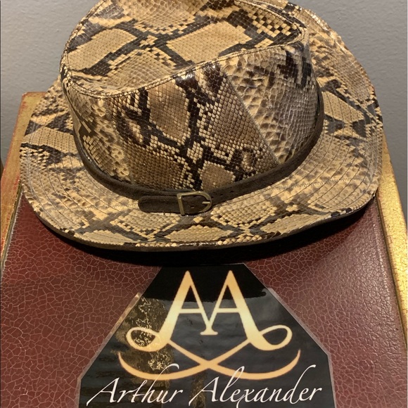 Eric Javits | Accessories | Eric Javits Snakeskin Fedora Hat | Poshmark